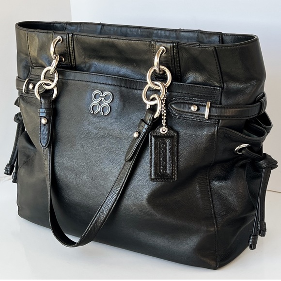 Coach | Bags | Coach Colette North South 643 Black Leather Tote | Poshmark